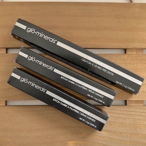 Glo Skin Beauty | Makeup | Glo Minerals 3 Bundle Eyeshadow Lip Pencil ...